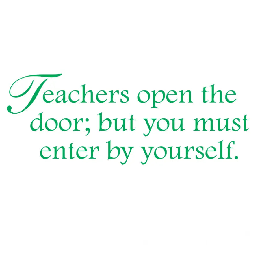 Inspirational Teacher Quote Wall Decal | High-School Classroom Decor ...