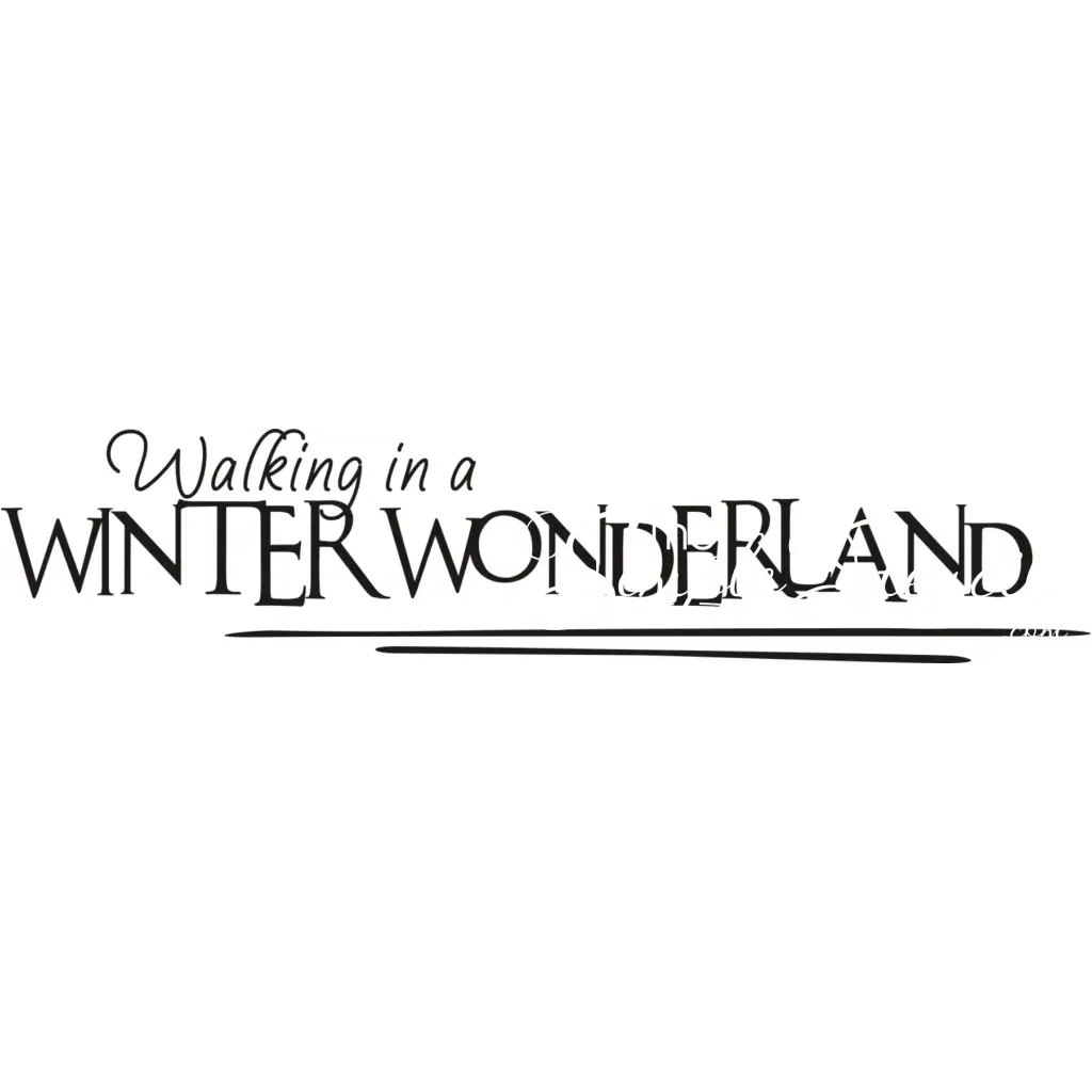 Walking in a Winter Wonderland | Christmas Wall Decal Transfer – The ...