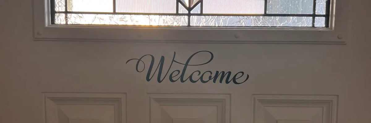 Install 'Welcome' Decal: Simple Stencil Practice Decal Tutorial – The ...