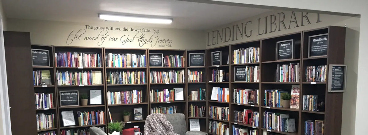 Church Library Wall Decals, Murals and Signage | Scripture Wall Decor ...