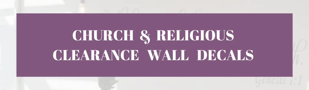 Clearance Wall Decals For Churches & Christians by The Simple Stencil