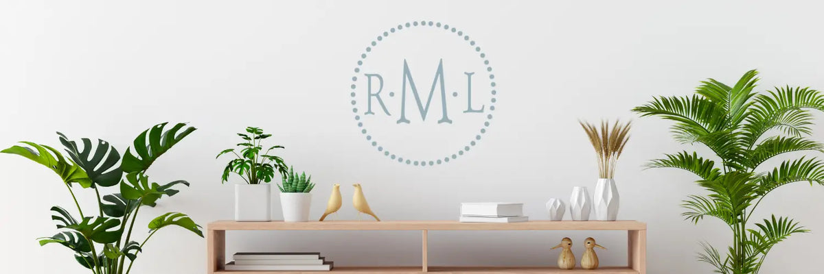 Initial Monogram Decals | Premium Quality Home Decor Decals – The ...