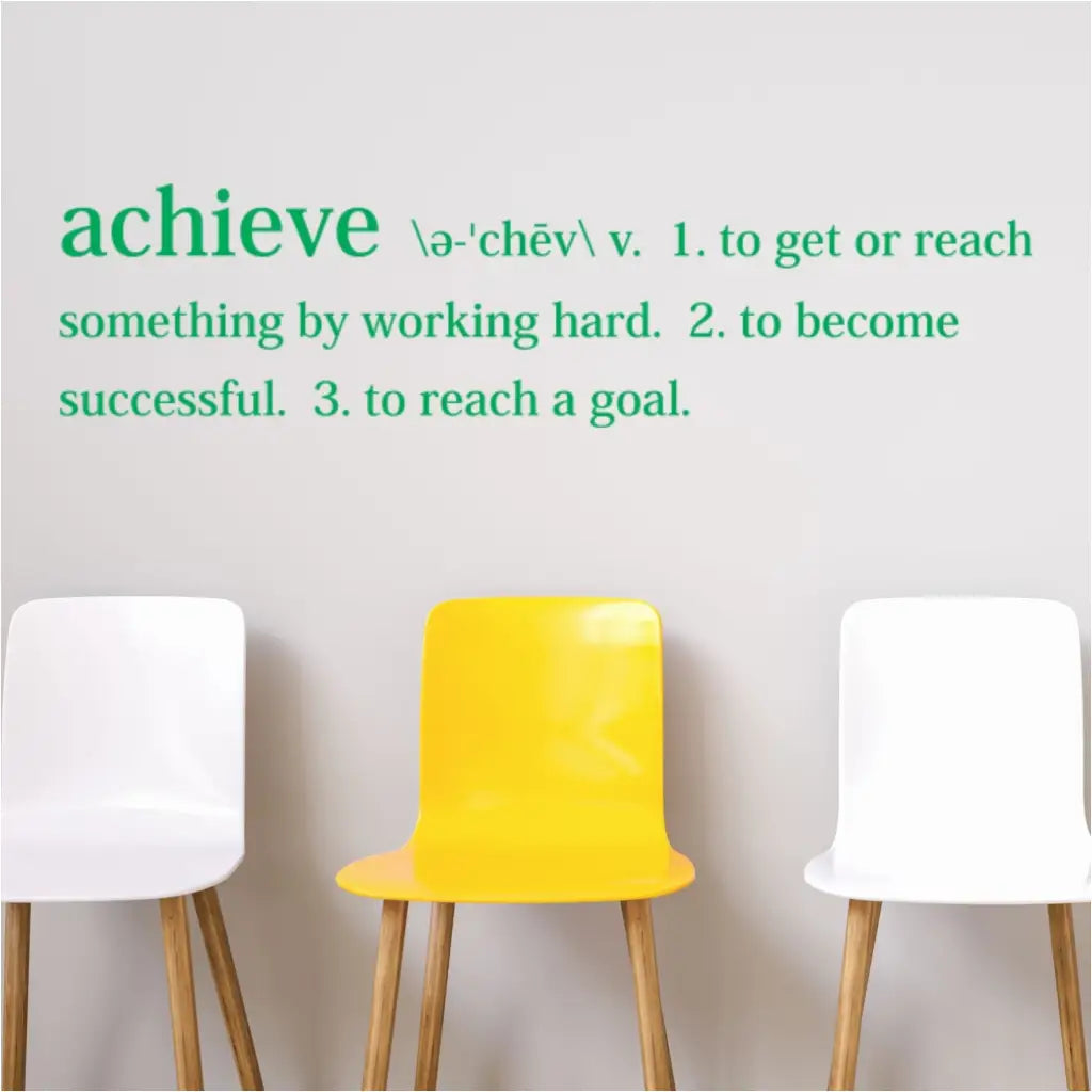 Achieve Definition Decal - Inspirational School Classroom Decor – The ...