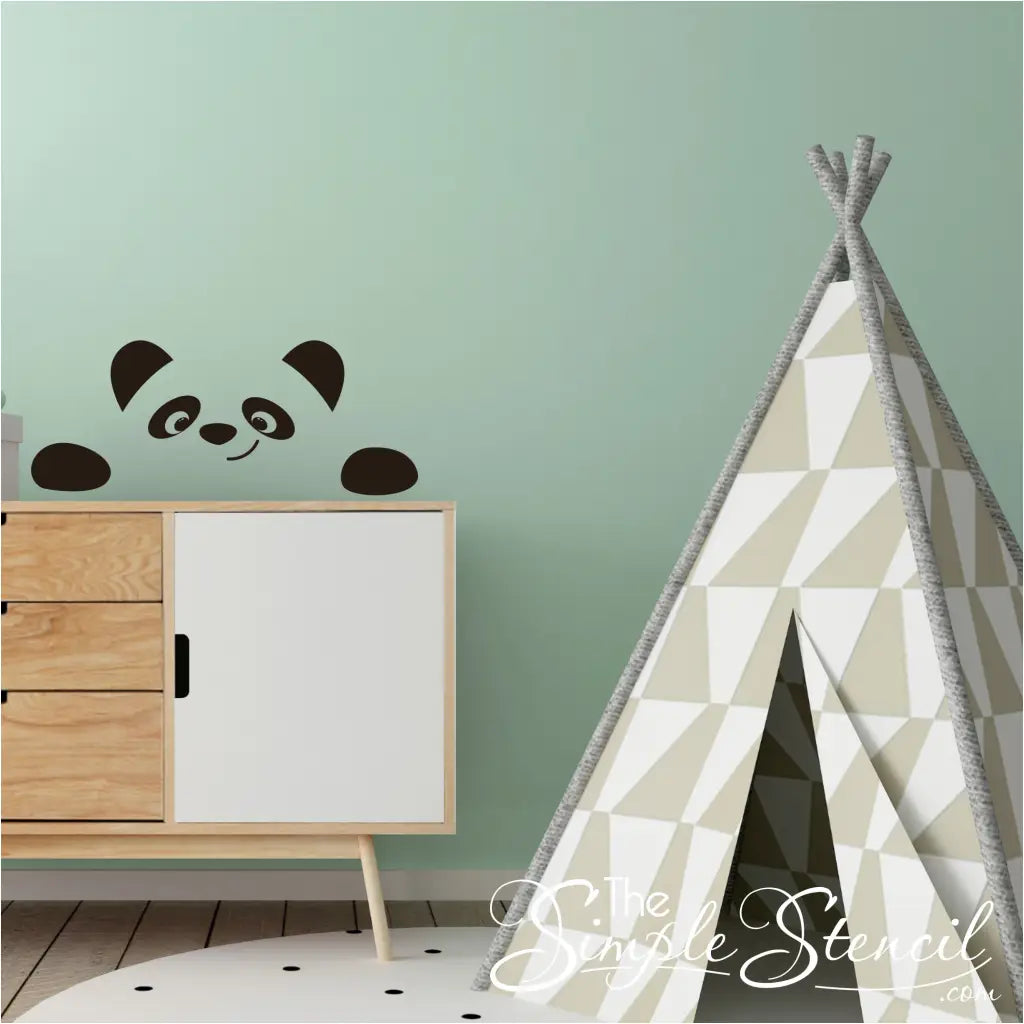 Adorable Baby Peeking Panda Decal | Nursery & Child's Room Decor – The ...
