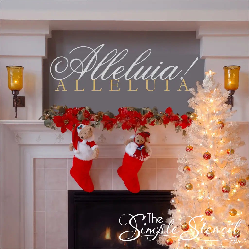 Alleluia! – The Simple Stencil