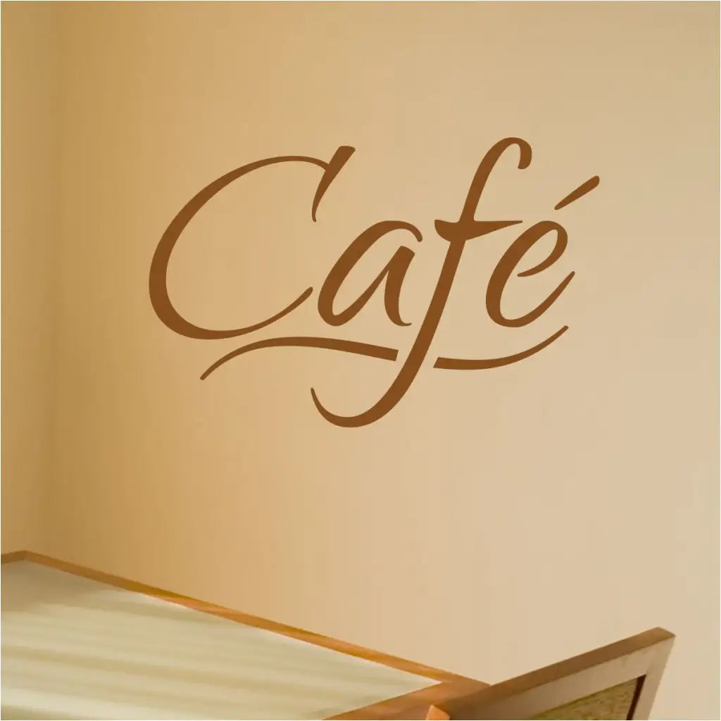 Cafe Wall Word Decal - Self Adhesive Cafe Decal for Walls or Windows ...