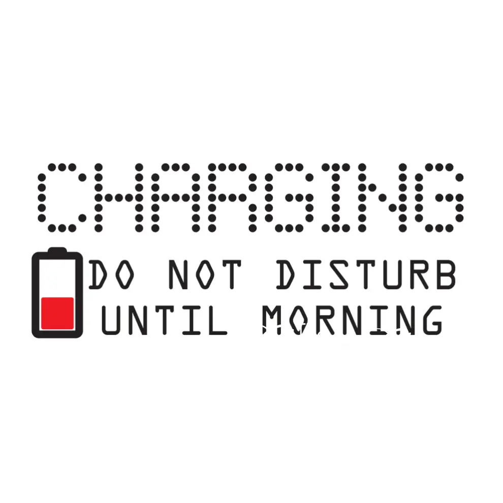 Charging Do Not Disturb Until Morning | Teen Room Decal – The Simple ...