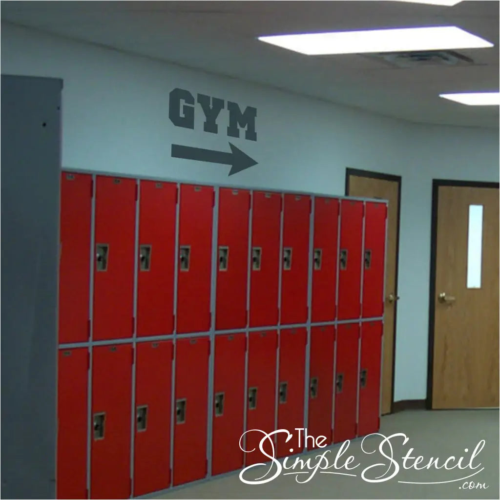 Custom Directional School Hallway Signs With Arrows | Premium Decals ...