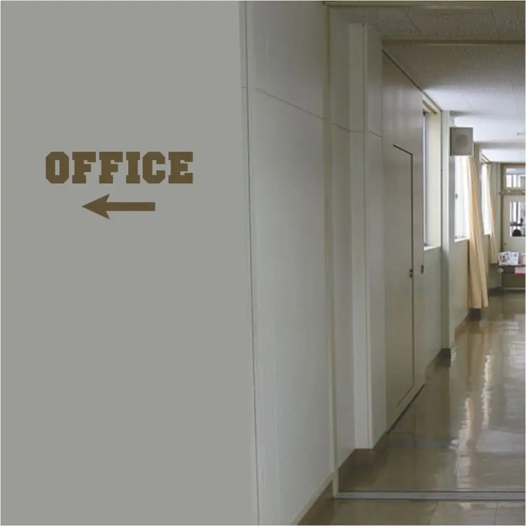 Custom Directional School Hallway Signs With Arrows | Premium Decals ...