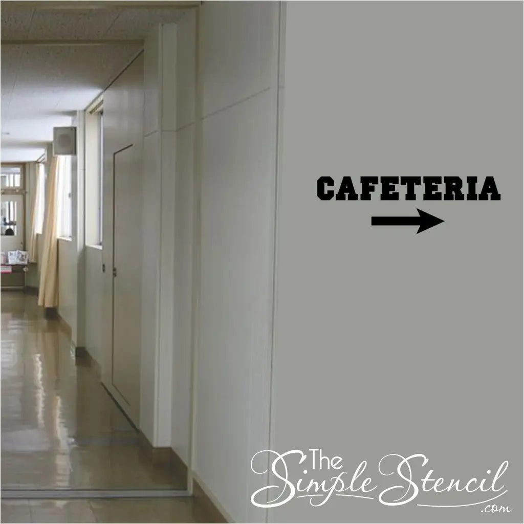 Custom Directional School Hallway Signs With Arrows | Premium Decals ...