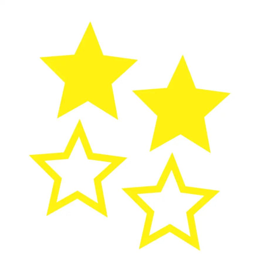 Twinkle Your Walls! Customizable Star Decals - Set of 4 – The Simple ...