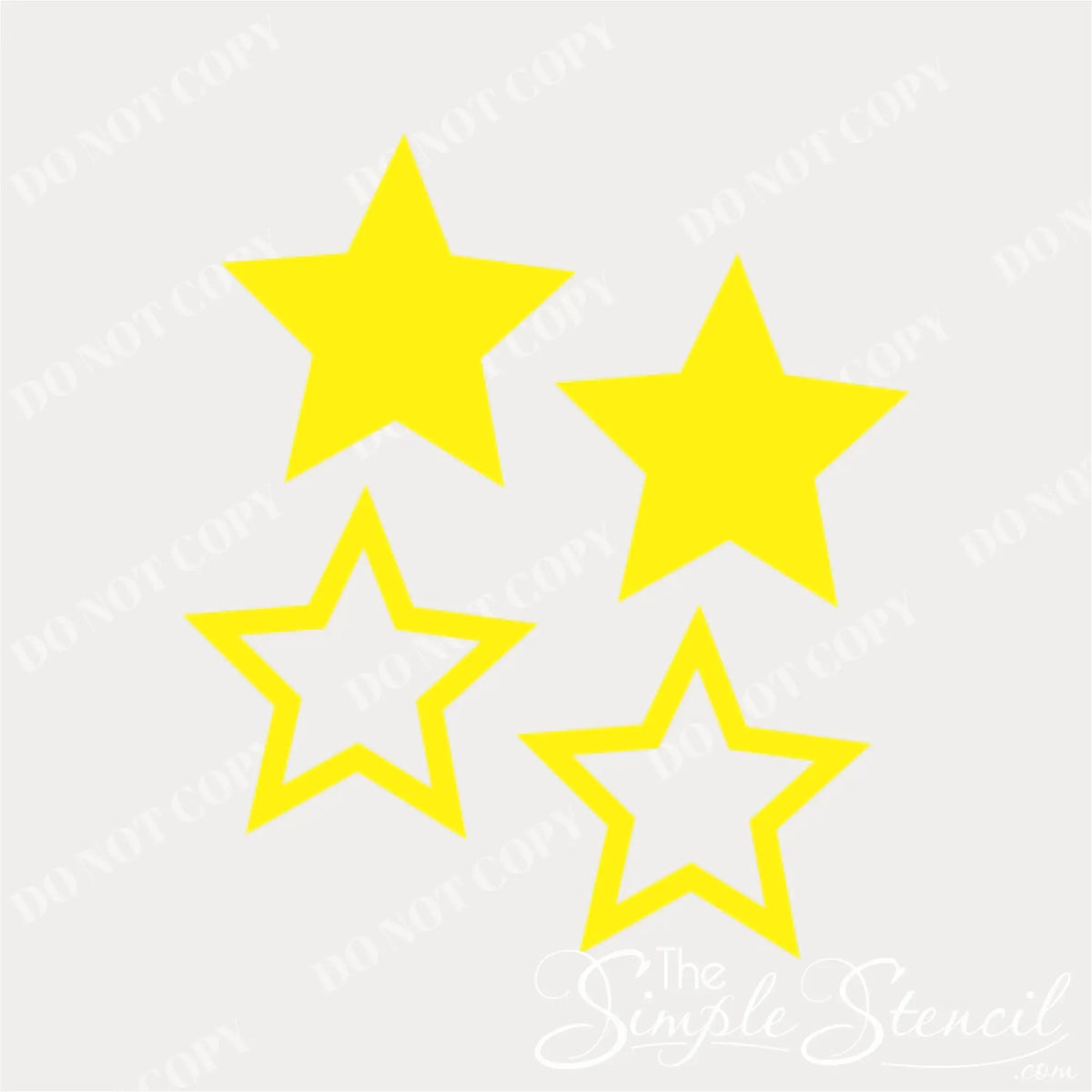 Twinkle Your Walls! Customizable Star Decals - Set of 4 – The Simple ...