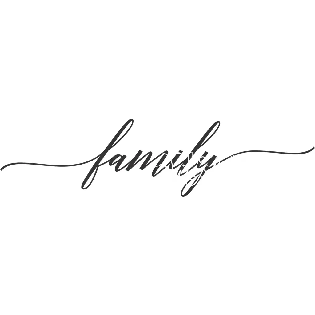 Family - Flowing Script Wall Decal – The Simple Stencil