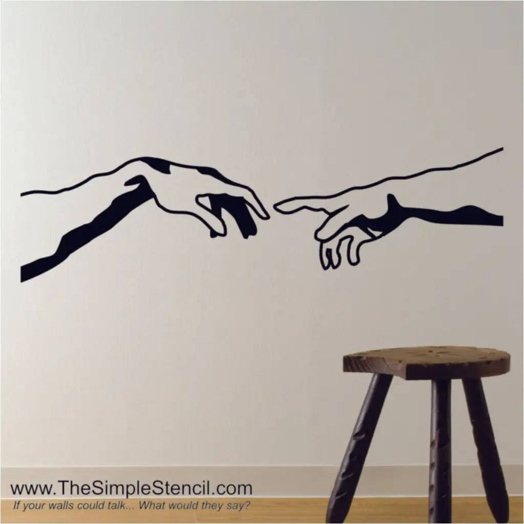 Hands | Vinyl Wall Decor | Removable Wall Decals – The Simple Stencil