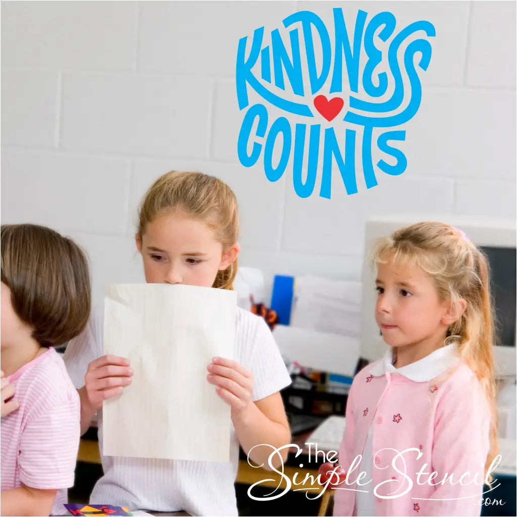 Kindness Counts Wall Decal Sticker | Kindness Wall Decor – The Simple ...