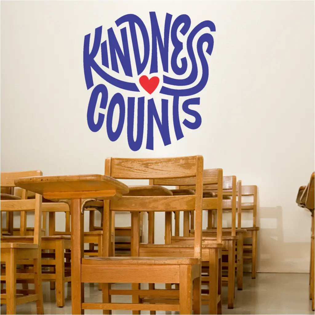 Kindness Counts Wall Decal Sticker | Kindness Wall Decor – The Simple ...