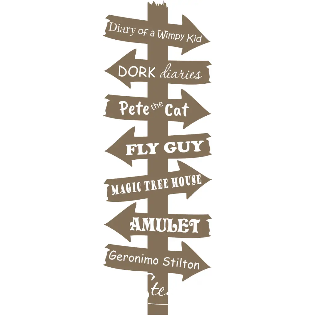 Library Book Destination Arrows Decal | Classroom & Library Decor – The ...