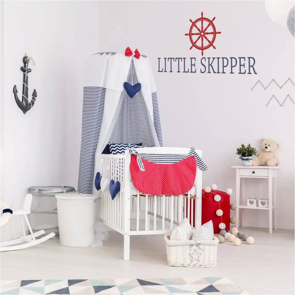 Little Skipper w/ Helm Wall Decal | Nautical Child's Room or Beach ...