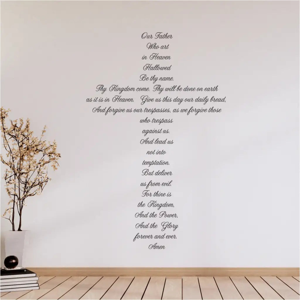 Lord's Prayer Wall Decal - Christian Vinyl Wall Art - Faith Decor – The ...
