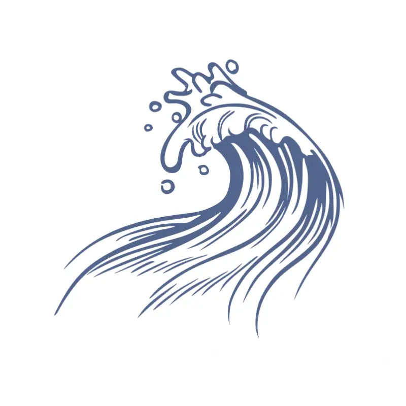 Majestic Cresting Beach Wave Wall Decal - Ocean Wave Wall Art, Beach ...