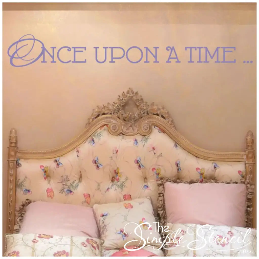 Once Upon A Time... | Fairytale Style Wall Decal | Reading Room Decor ...