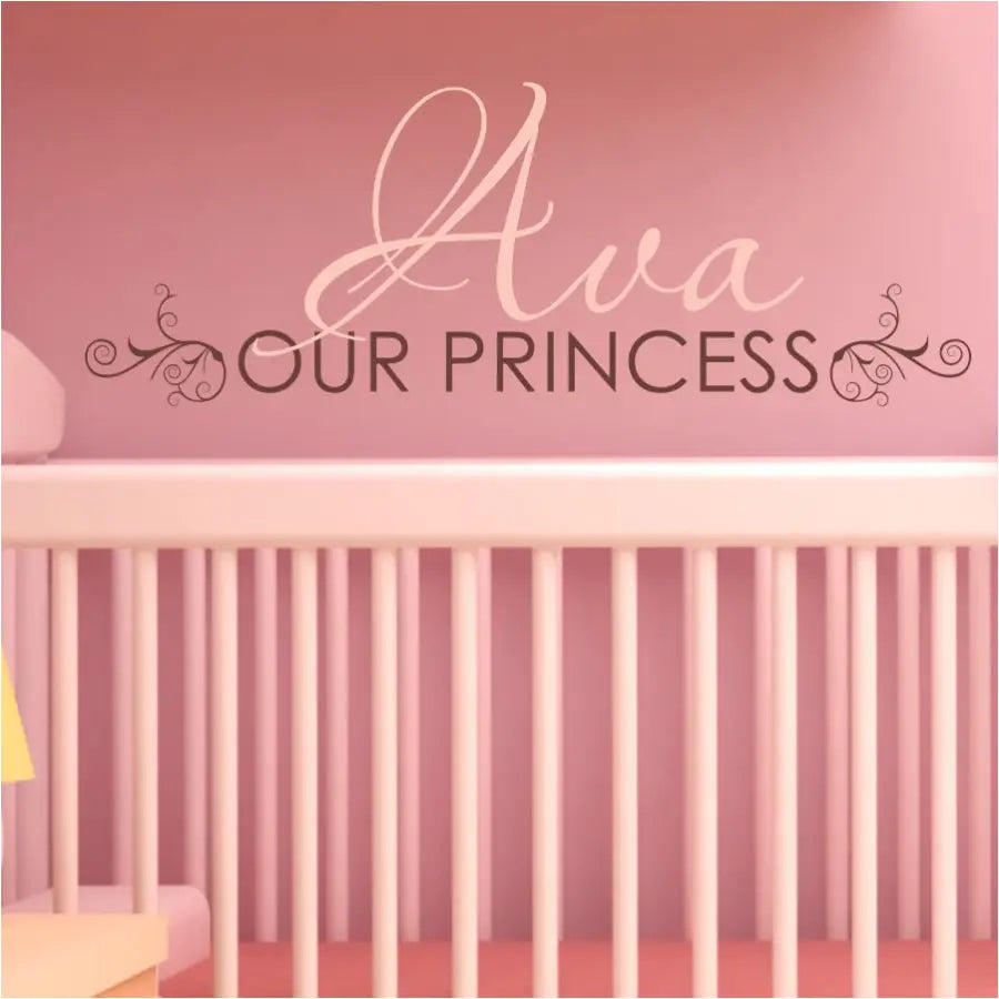Personalized OUR PRINCESS Wall or Window Decal | The Simple Stencil