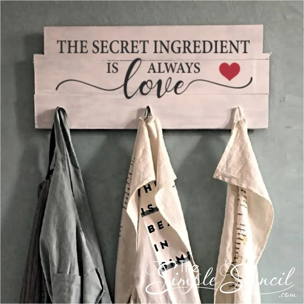 The Secret Ingredient Is Always Love | Kitchen Decor or Hostess Gift ...