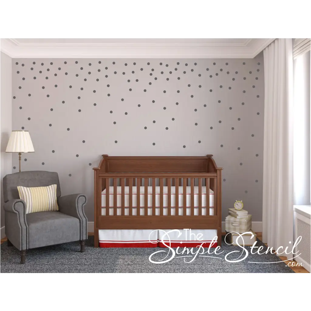 Set of 50 Wall Dots | Polka Dot Room Decor Peel and Stick Decals – The ...