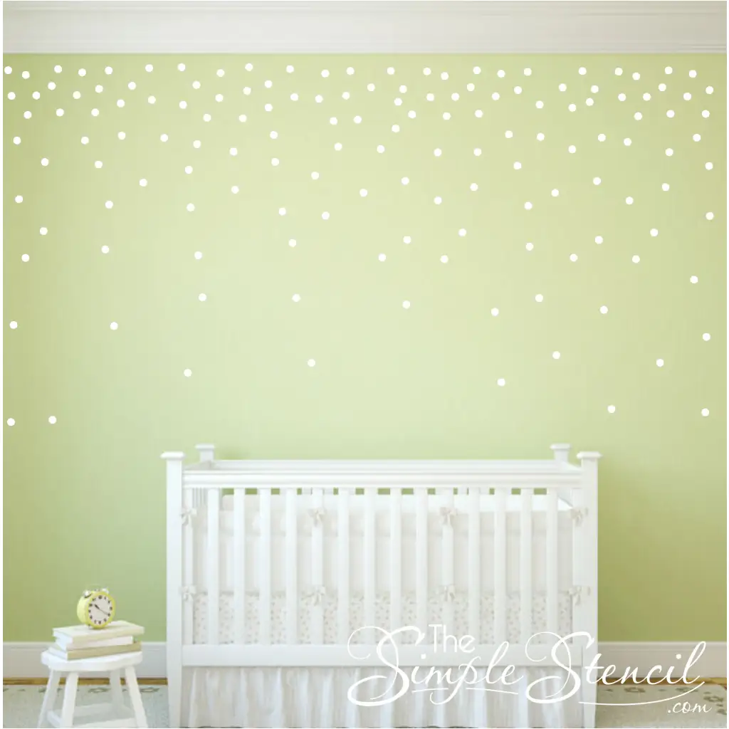 Set of 50 Wall Dots | Polka Dot Room Decor Peel and Stick Decals – The ...