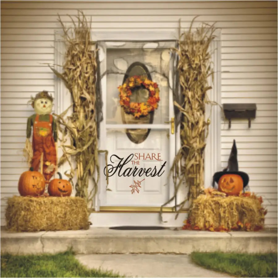Share the Harvest | Autumn Home Decor | Simple Stencil Wall Decals ...