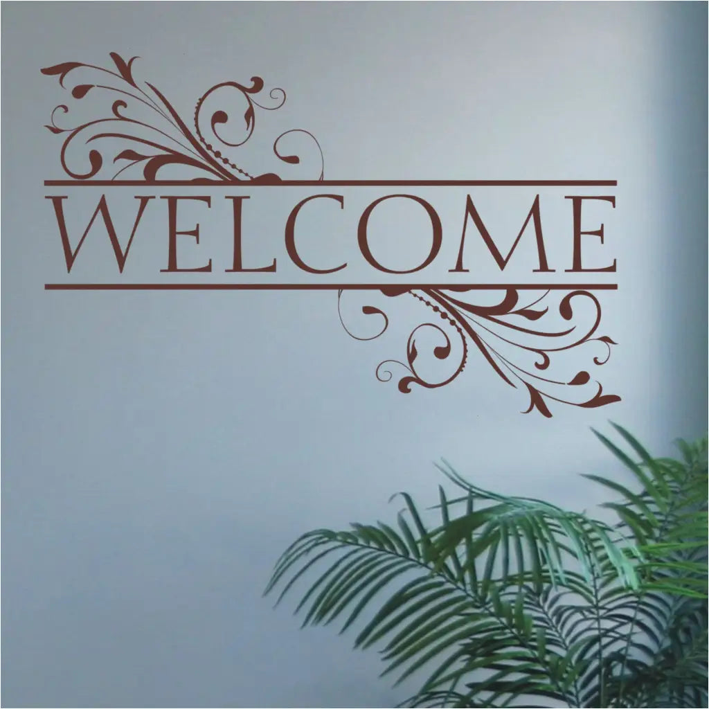 Swirl Vintage Welcome Sign Decal | Easy to Apply – The Simple Stencil