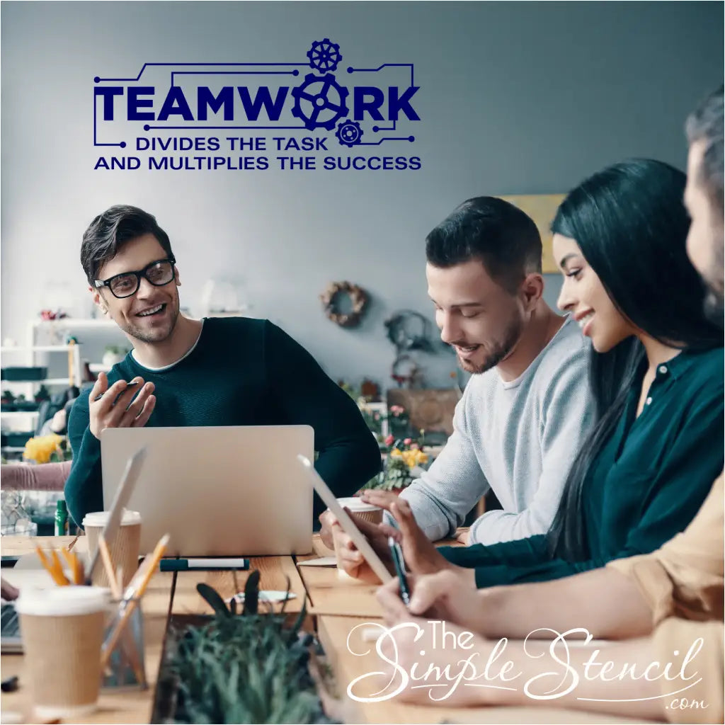 Motivational Wall Decal | Teamwork Wall Quote for Schools and ...