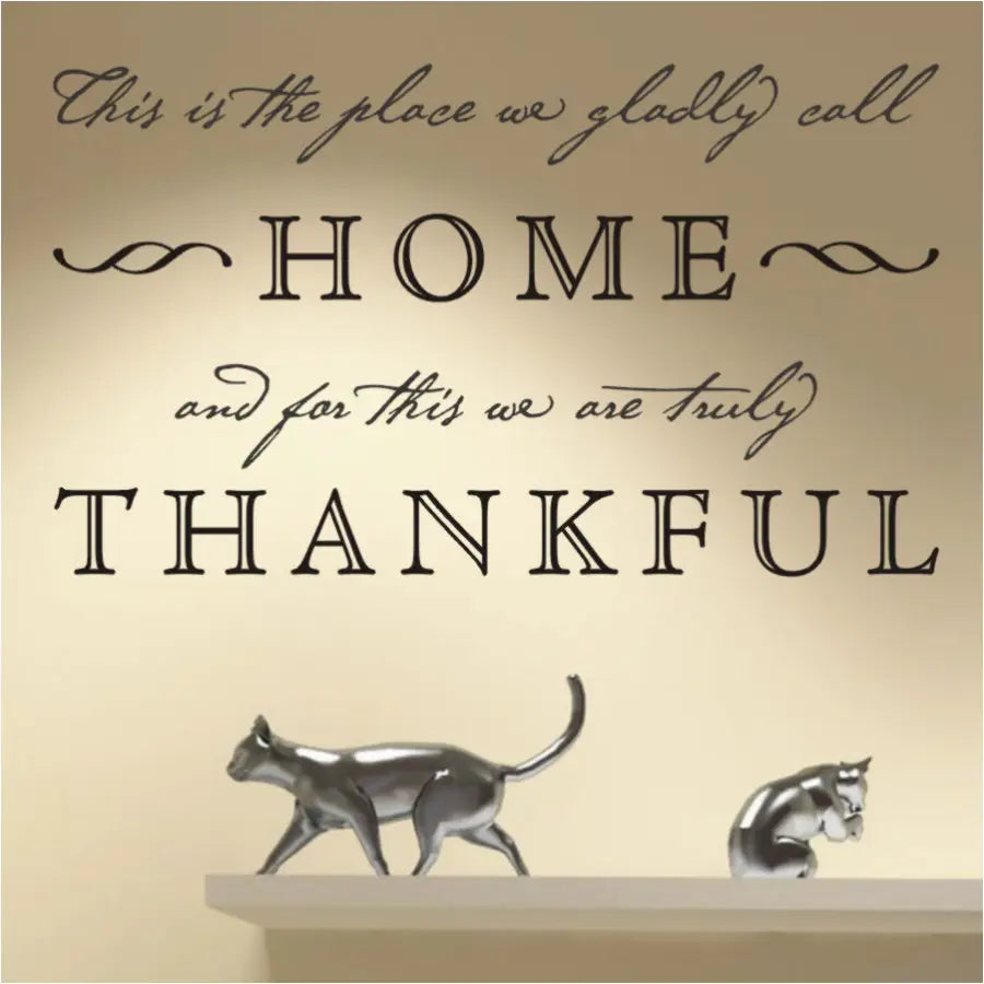 This is the place we gladly call home | Pretty Family Room Decal – The ...