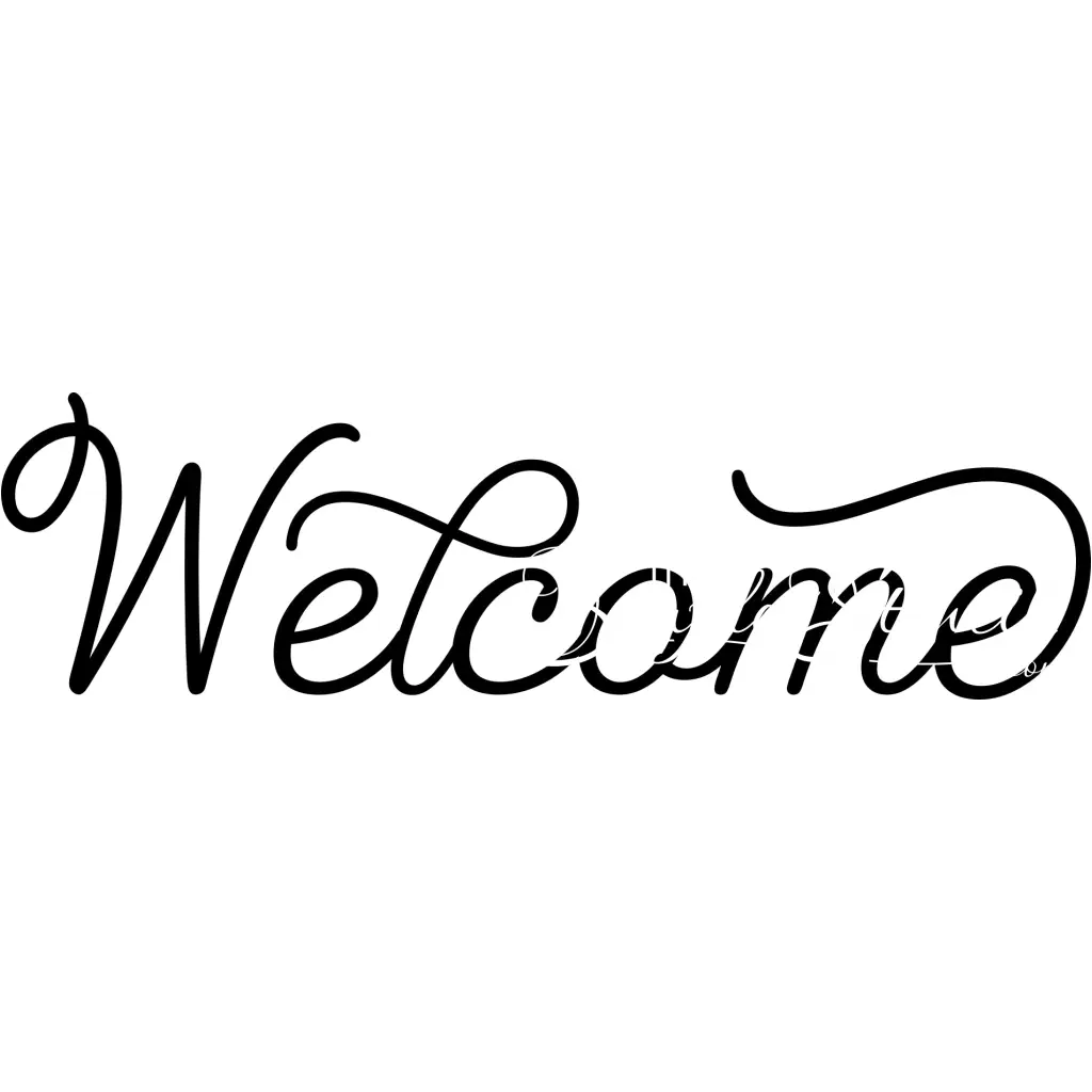 Welcome Decal - Cute Removable Vinyl Door Lettering – The Simple Stencil